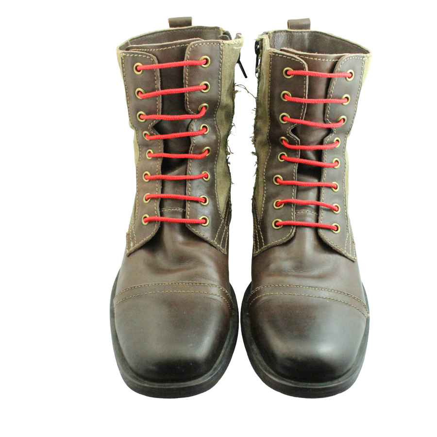 Red Color Round Shoe Lace for Boots - Stolen Riches